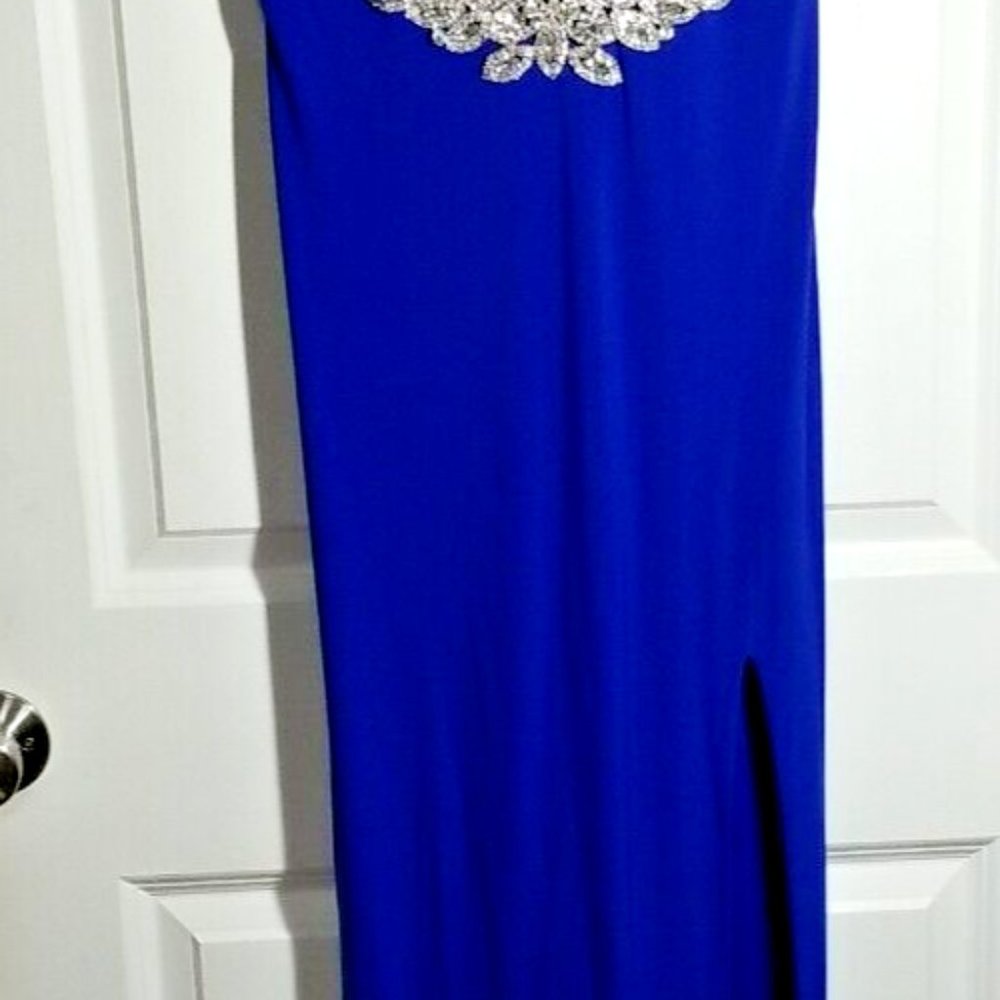 Dear Moon Formal Ball Gown Prom Dress Royal Blue Stra… - Gem